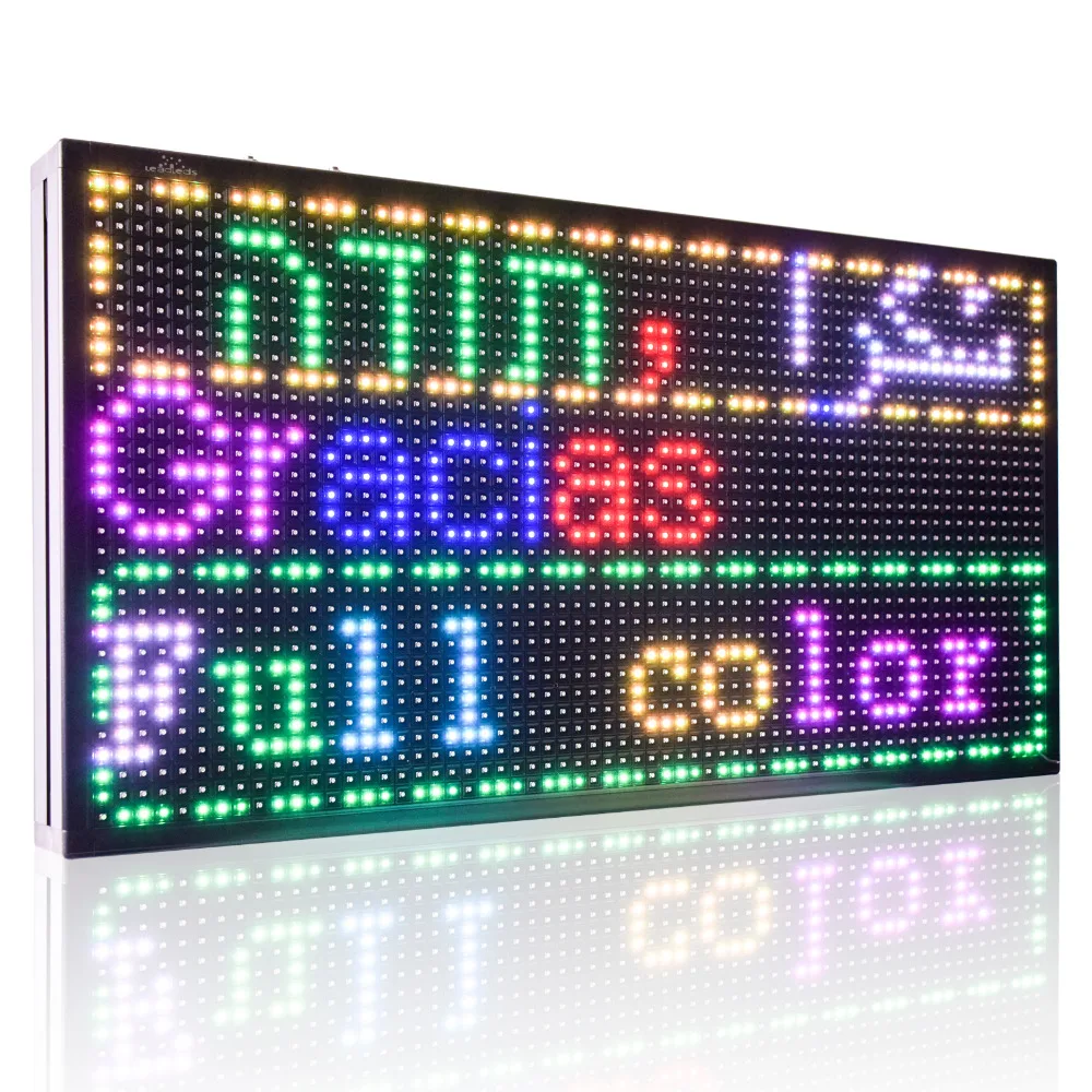 P10 Full Color Smd 32 * 64 Pixel Led Display Board / Digital Writing ...