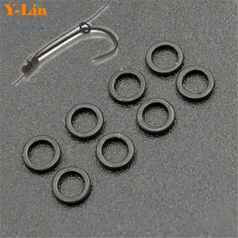 50pcs-3-1mm-4-4mm-Carp-Fishing-Small-Rig-Rings-Round-Oval-Rings-Easy ...
