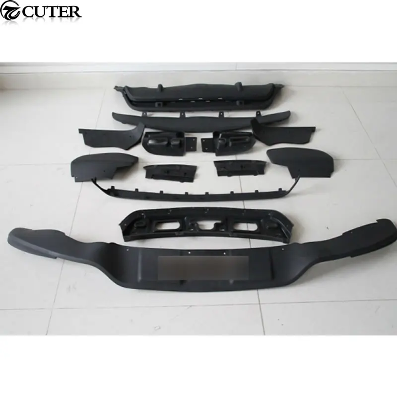 E70 X5 M-TECH Car body kit PP Unpainted front lip rear diffuser for BMW ...