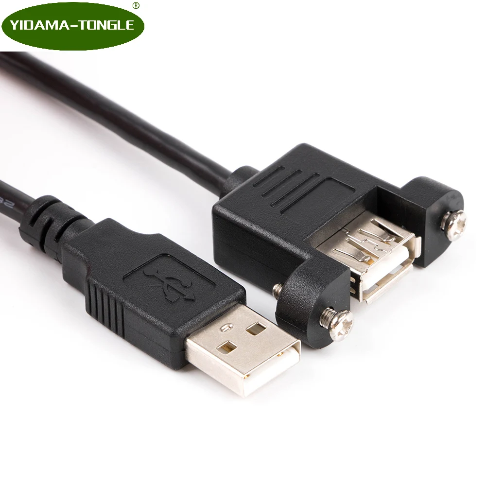 USB-2-0-Extension-Cable-Male-to-Female-With-Screw-Panel-Mount-Foil ...