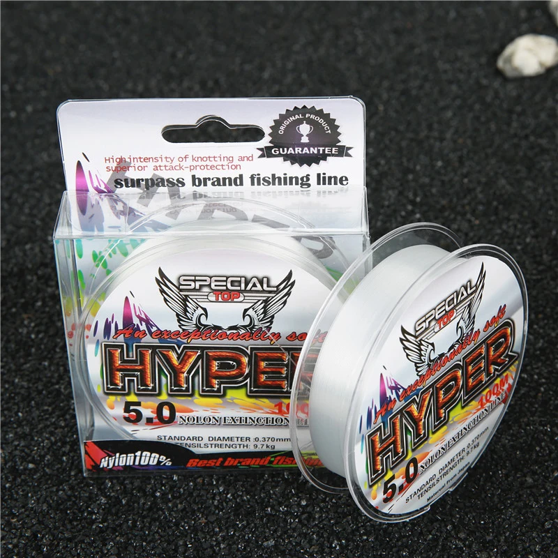 Practical 100M Nylon Thread Fishing Line Fit Any Rods Transparent ...