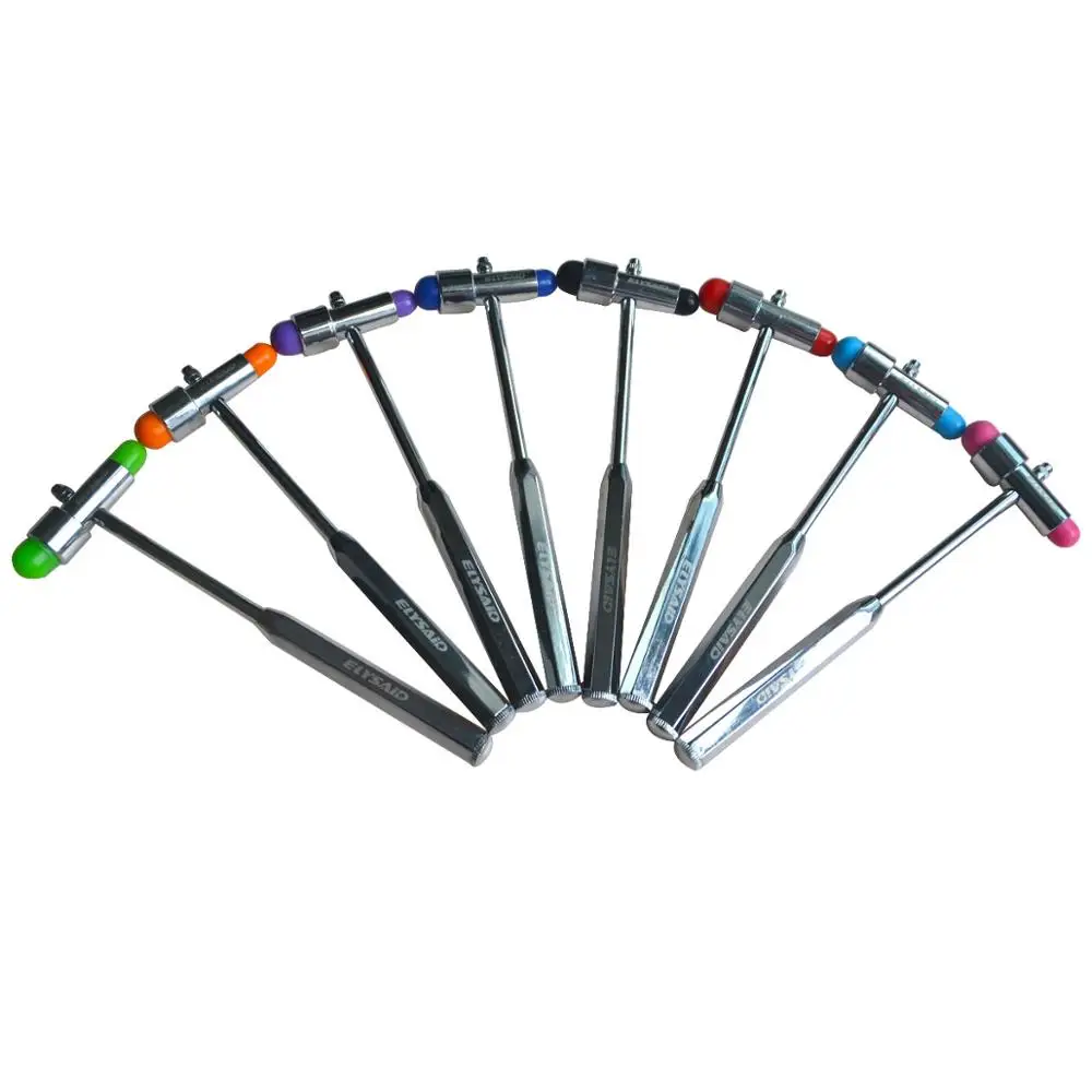 Multifunction Neurological Reflex T Plexor Hammer Precussor With Brush ...