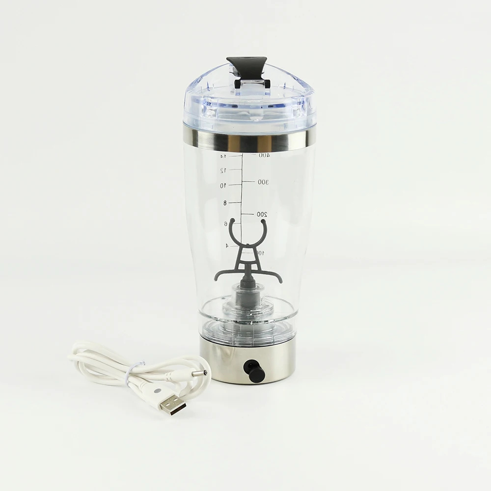 450ml Rechargeable Powder Protein Shaker Electric Automatic Drinkware ...