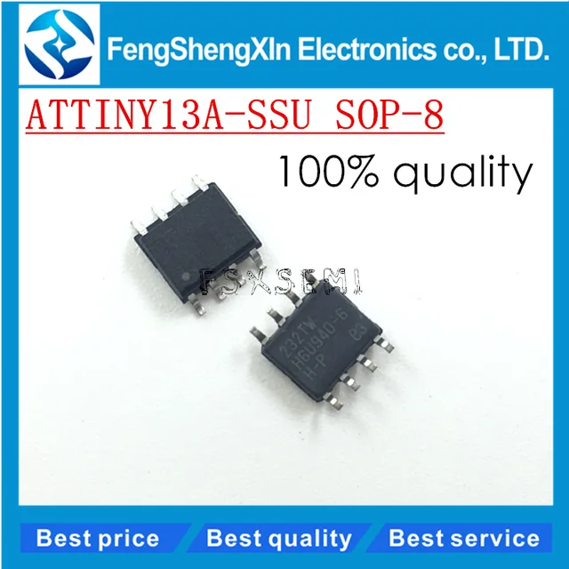 5pcs/lot ATTINY13 ATTINY13A ATTINY13A SSU TINY13A microcontroller SOP 8 ...