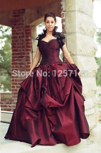 Red Steampunk Wedding Dress