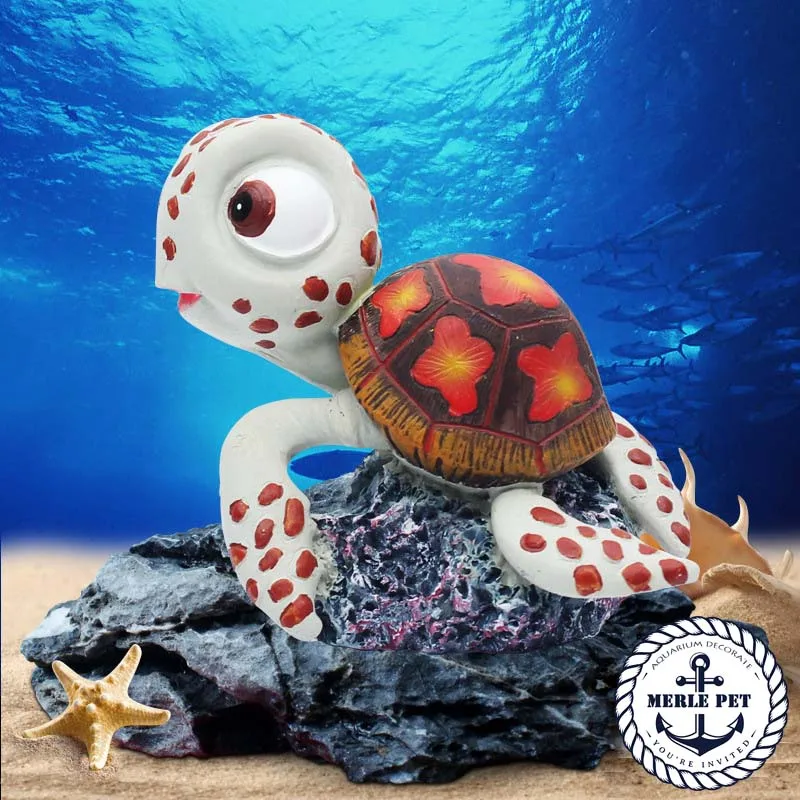 Merle Pet Resin Crush From Finding Nemo Cartoon Aquarium Decoration For ...