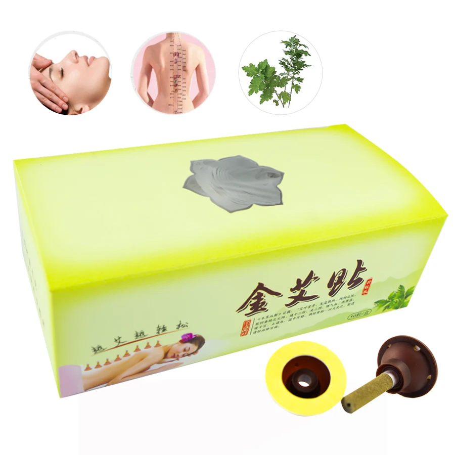 TCM Moxa Massage Candle Stick Massage Tube Meridians Wormwood Micro ...