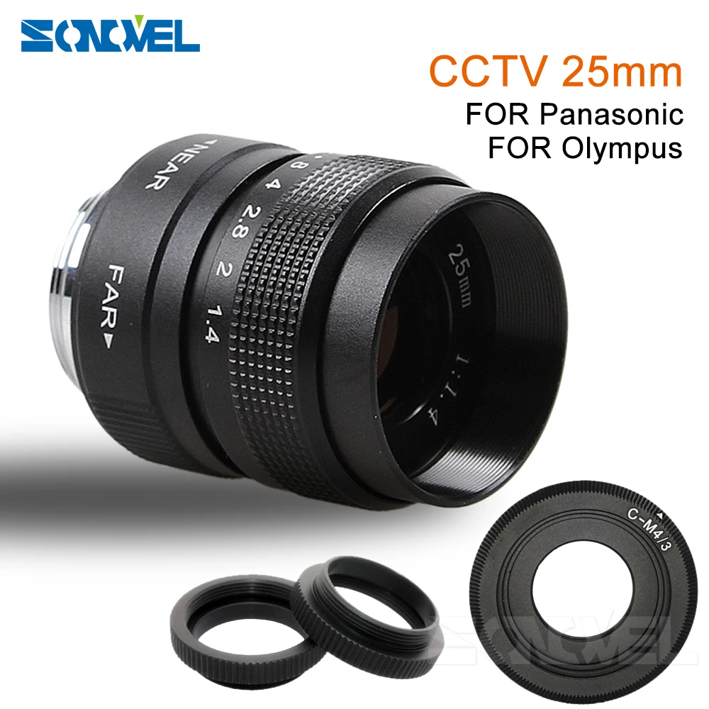 Fujian-25mm-CCTV-Camera-Lens-TV-Movie-Focus-F1-4-C-Mount-for-Olympus-E ...