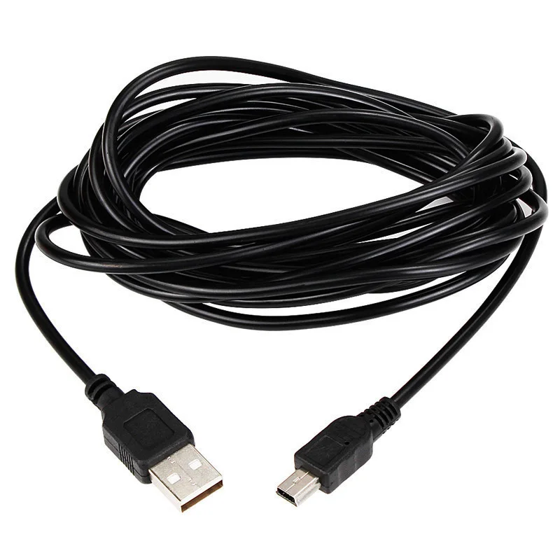 Mini USB Power Line Cable Wire Cord Plug Long 3.5metres Max Current 2A ...