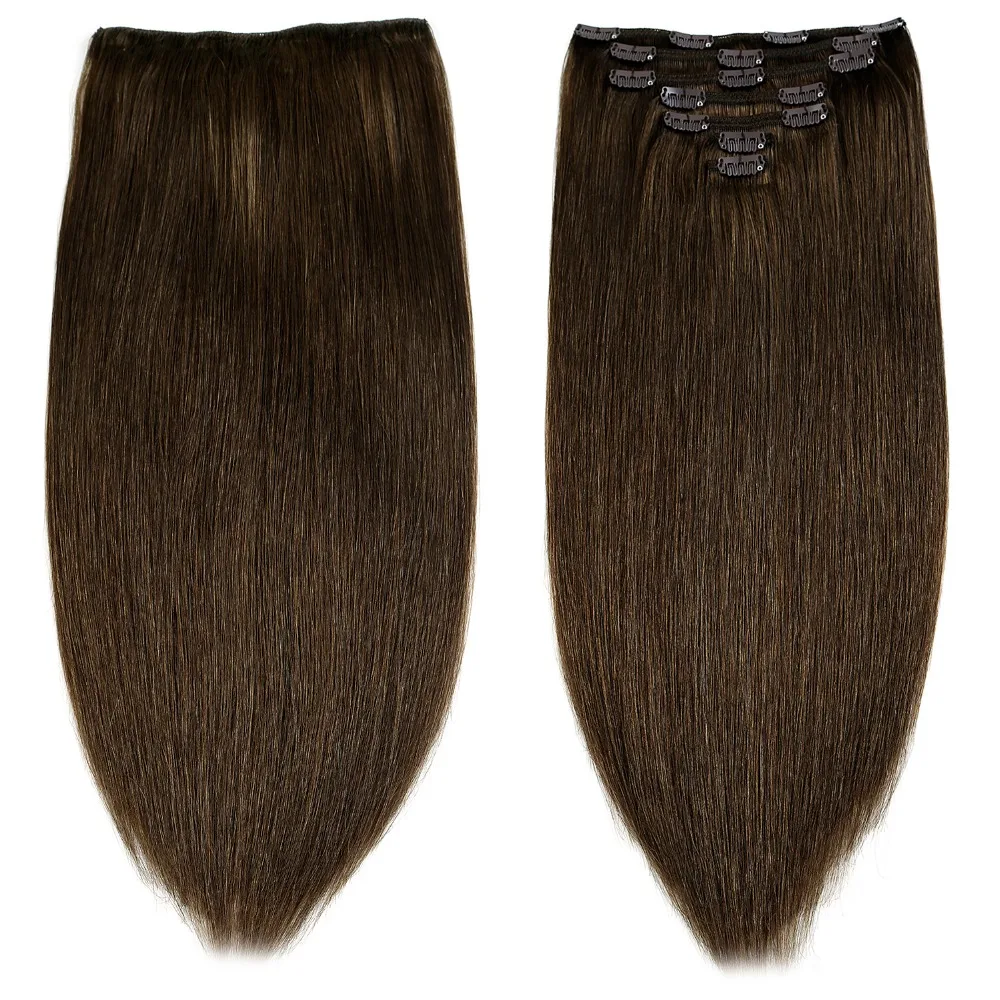 Neitsi Remy Clip In On Human Hair Extensions Natural Straight 20 24