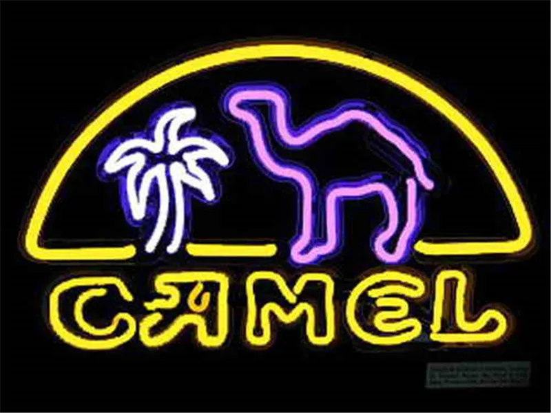 17*14" Neon Sign For Camel Led Custom Real Glass Beer Bar Pub Light ...