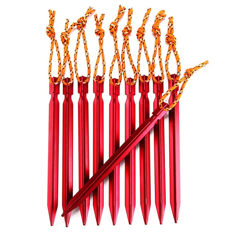 Buy 6pcs Camping Tent Pegs Outdoor Ultralight Camping Tent Stakes Pegs Pins