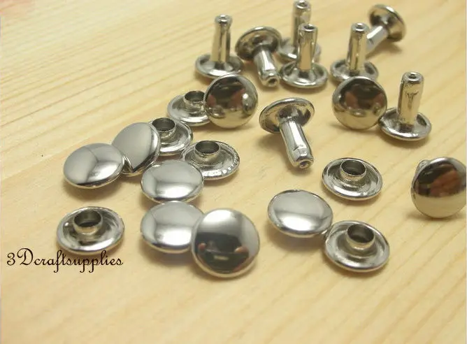 30 Sets Rivets Leather Rivet Bag Clothing Shoes Copper Double Cap 7 Mm ...