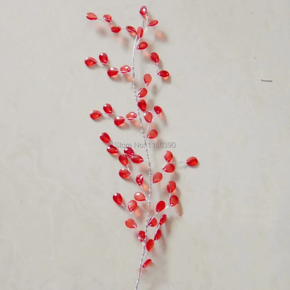 Aliexpress.com : Buy 27CM acrylic crystal drop beads wire stems ...