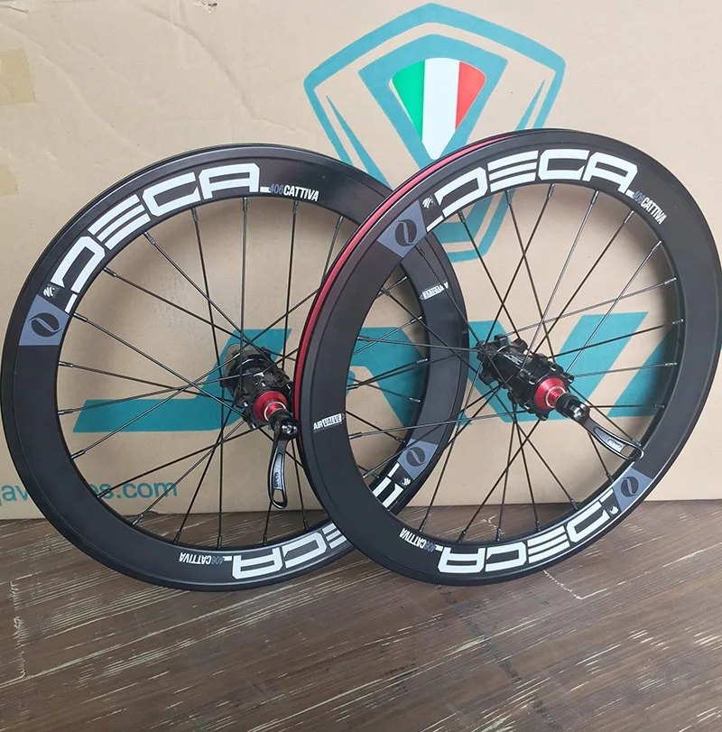 JAVA 20" Aluminum Mini Velo Wheelset 406 Wheels Alloy Rim V Brake Disc ...