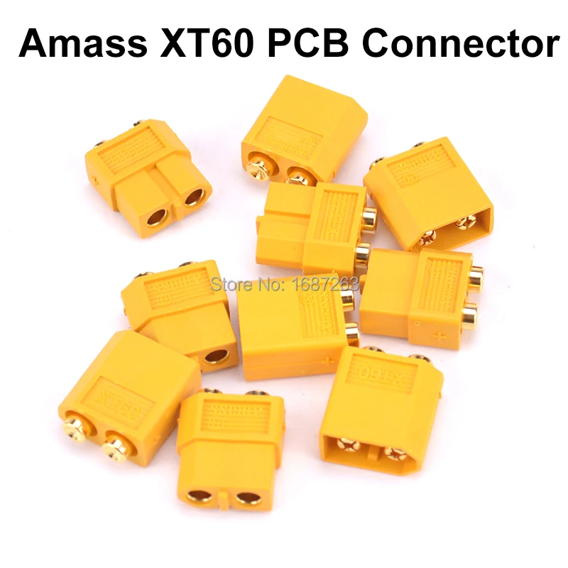 5-Pairs-Amass-XT60-PCB-Male-Female-Bullet-Connector-Plug-PCB-Dedicated ...