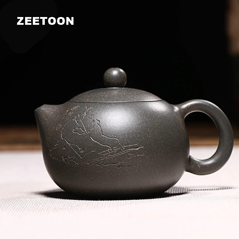 230cc Authentic Yixing Teapot Yue Xin Xi Shi Pot Chinese Health Care ...