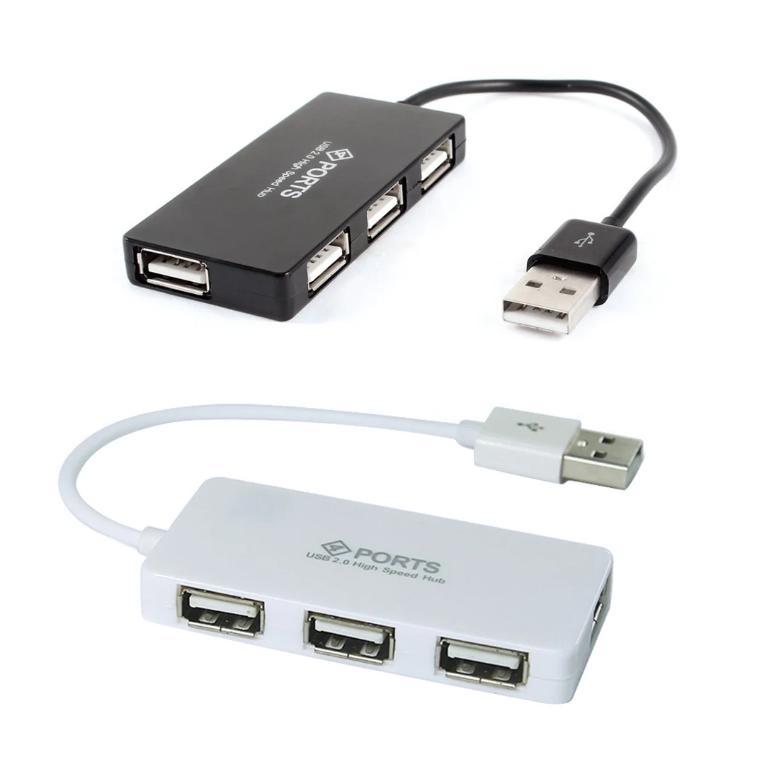 Centechia High Speed 4-port Usb 2.0 Hub Ultra-thin Mini Splitter Cable ...