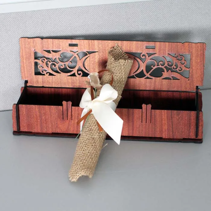Diy Scroll Invitation Boxes