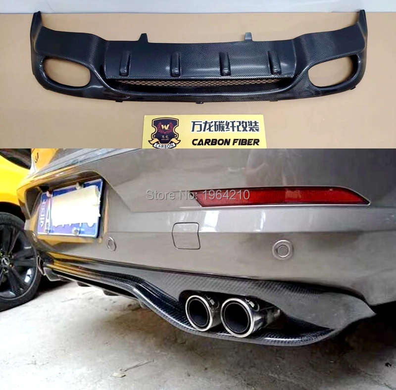 Carbon-Fiber-FRP-Rear-Diffuser-Bumper-Guard-Protector-Skid-Plate-Bumper ...