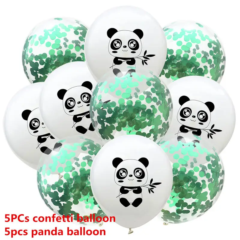Panda Theme Party Supplies 1/lot Panda Balloons Cartoon Panda Printed ...