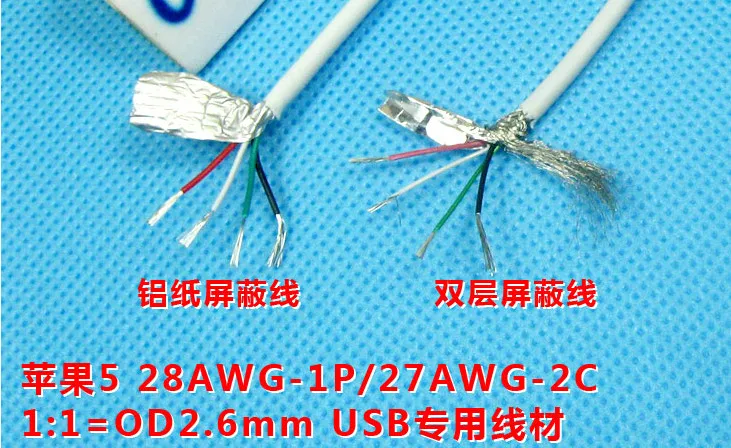 Free Ship 5m/lot Single shield 24AWG outer diameter 3.5mm (black ...