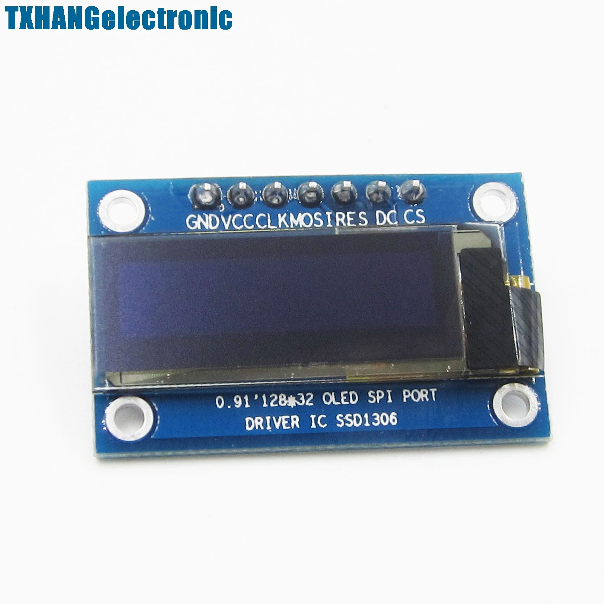 SPI 0.91" inch 128x32 White OLED LCD Display Module SSD1306 STM32 51-in ...