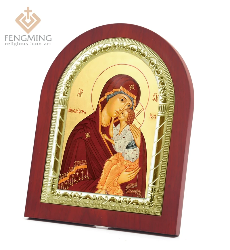 Yaroslavl Icon Of the Virgin Russian Orthodox Eastem Church Art Baptism ...