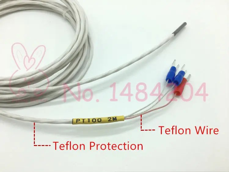 2x PT100 Temperature Sensor 3mm*20mm Waterproof Oil Proof Platinum ...
