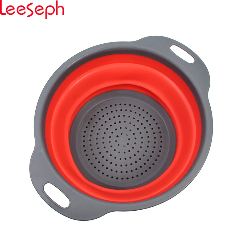 Folding Strainers, Kitchen Collapsible Silicone Colander, Fruit ...