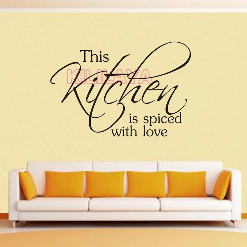 Wall Décor Signage Season Everything With Love Kitchen Wall Decal ...