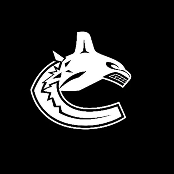 Canucks Logo Black And White