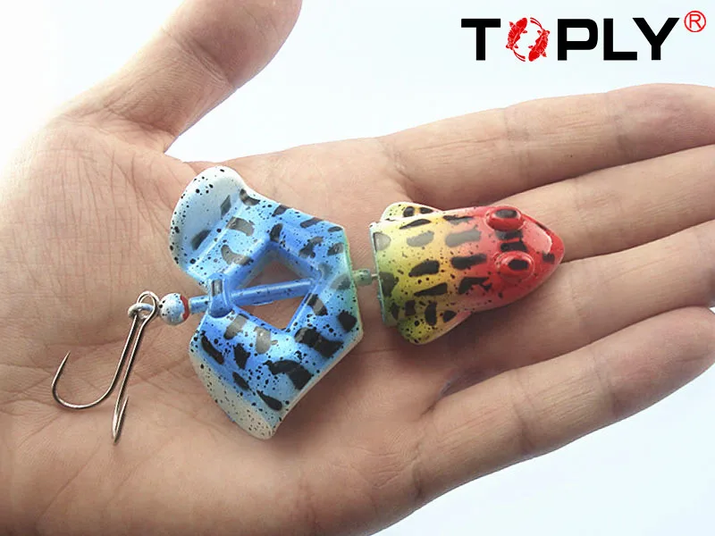 8 Color Fishing Frog Lure Saltwater Bait Tackle Crazy Fish Lures For ...
