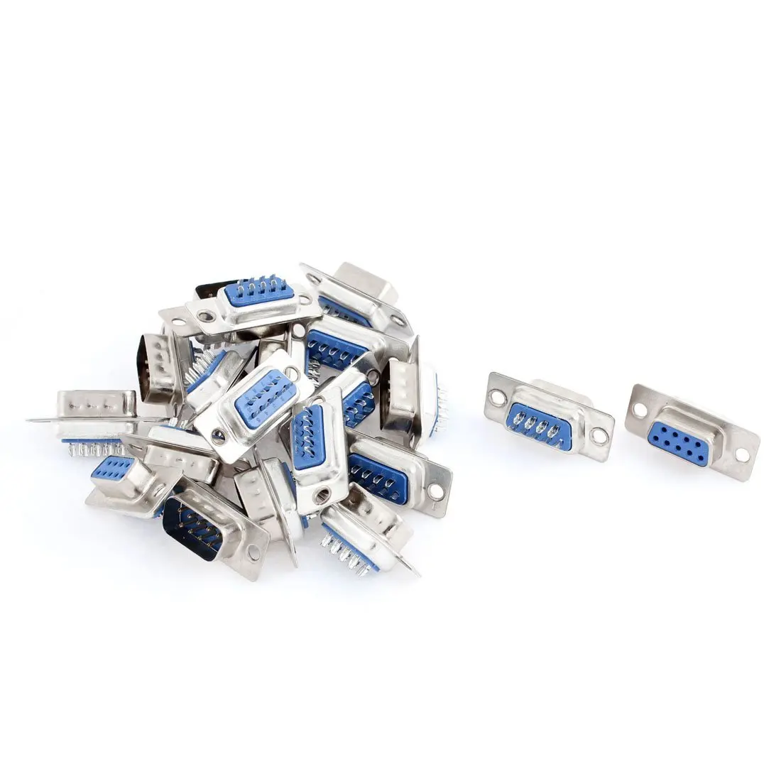 RS232 9 Pin Serial Male Female DB Connector Soldering Plug 20 Pcs|pcs ...