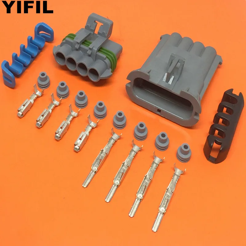 Conjunto de 5/10/20/50/100 Uds. De 4 pines/vías, Kit de conector macho ...