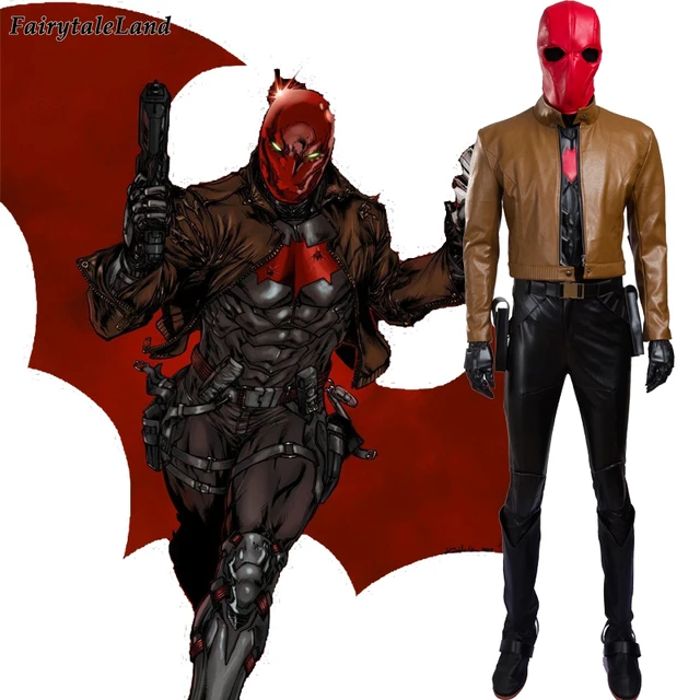 Red Hood Batman cosplay costume adulto di Halloween costume uomini ...