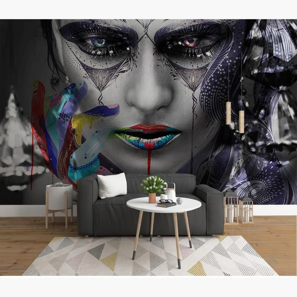 Moderno Wall Murals Sexy Photo Wallpaper Stickers Living Room Bedroom Papier Peint Mural 3d Self