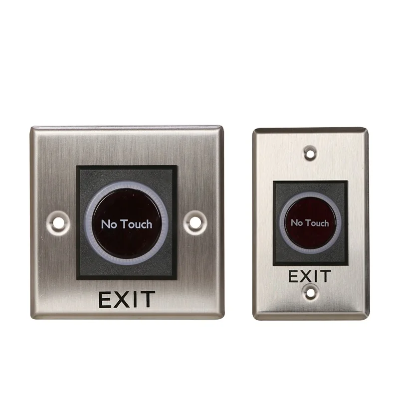 12V IR No Touch Door Infrared Sensor Touchless Exit Button Switch for Access Control Systems ...