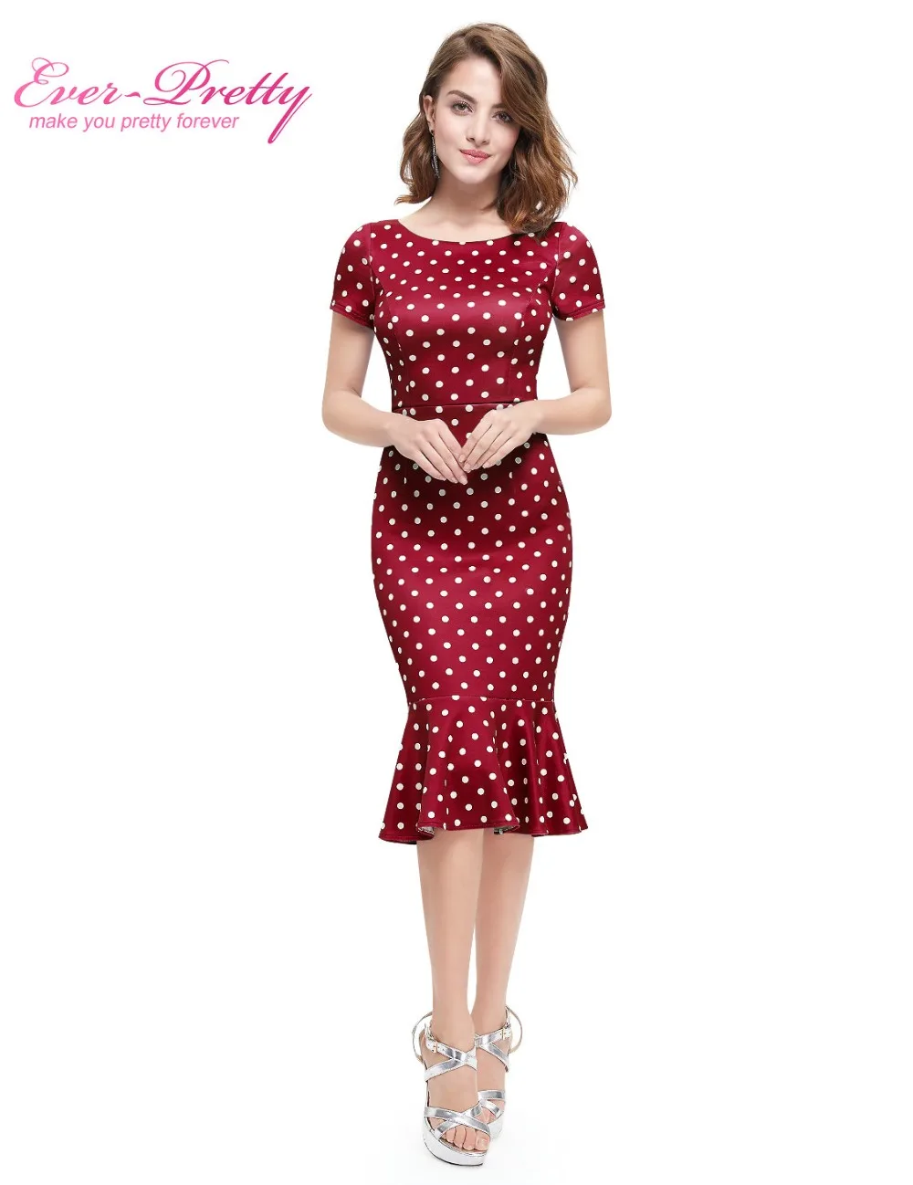 Fashion Cocktail Dresses Ever Pretty As05348 Plus Size Short Luxury Sexy Party Gown 2017 Brand