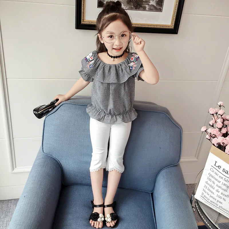 Tops Short 2 Pieces Set Girl CostumeCotton 2018 New Summer Baby Girls ...