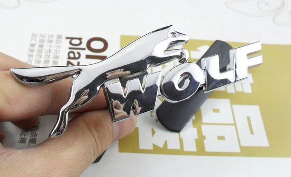 Car Motor Truck metal wolf Front Grill Badge Emblem for car tuning ...