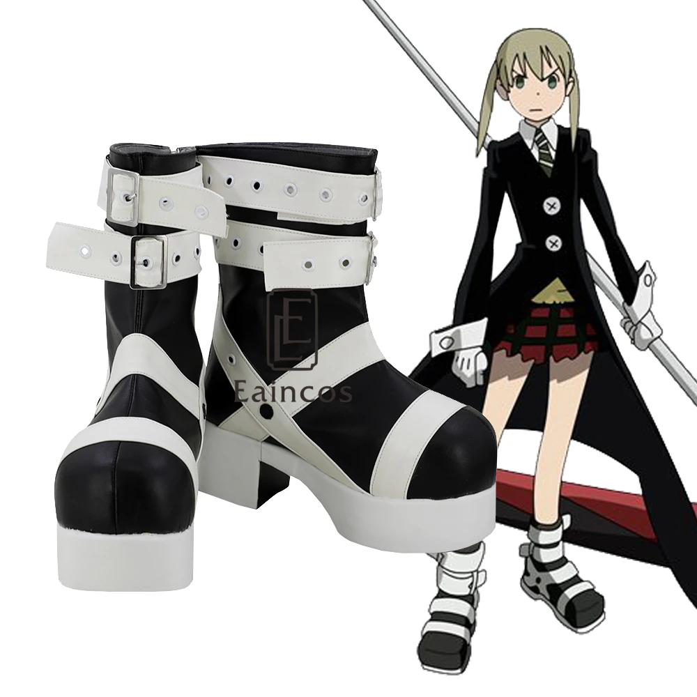 Anime Soul Eater Maka Albarn, zapatos de Cosplay, botas cortas de lujo ...