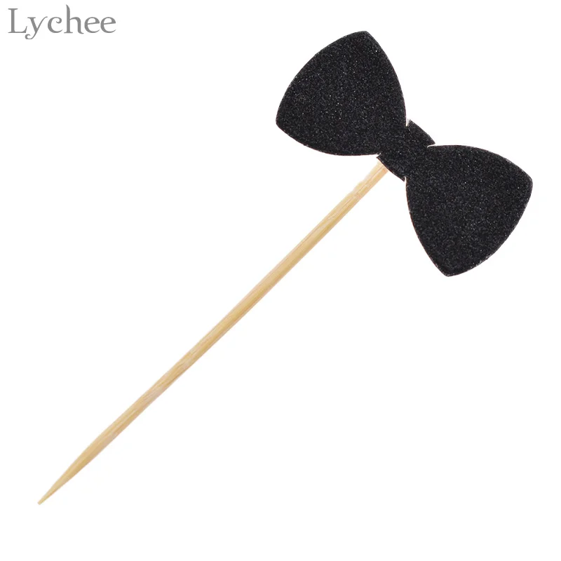 Lychee 20pcs Mr Tie Gentleman Hat Cake Topper Birthday Cupcake Toppers ...