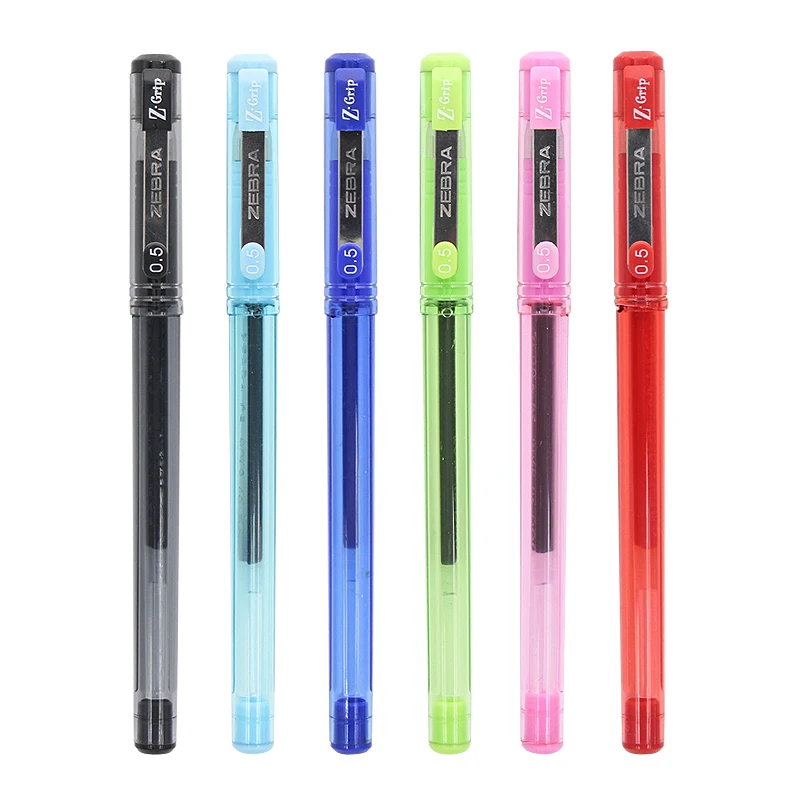 JIANWU 6pcs/set japan stationery zebra Candy transparent neutral pen ...