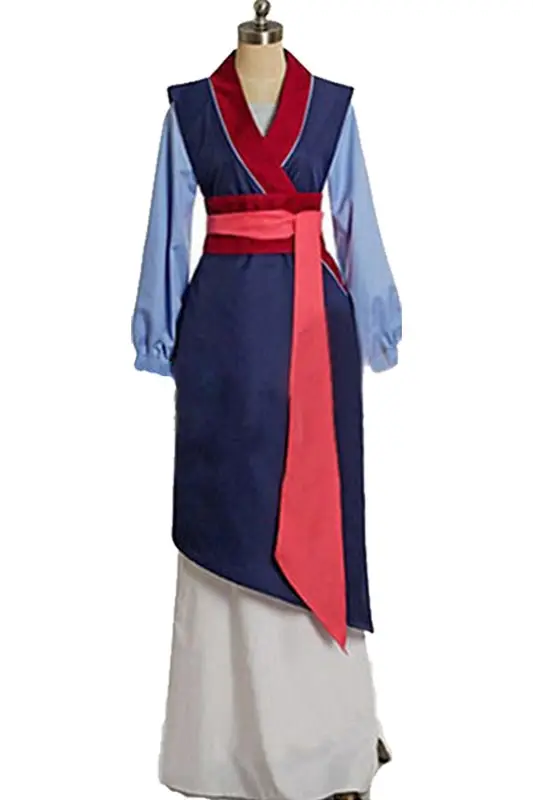 Movie Princess Mulan Cosplay Costume For Kids Adult Women Girls Dress ...