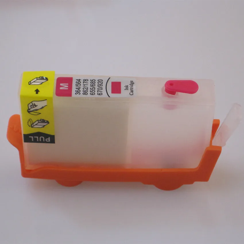 Цветной совместимый 364 XL многоразовый картридж для hp B110e B111a ...