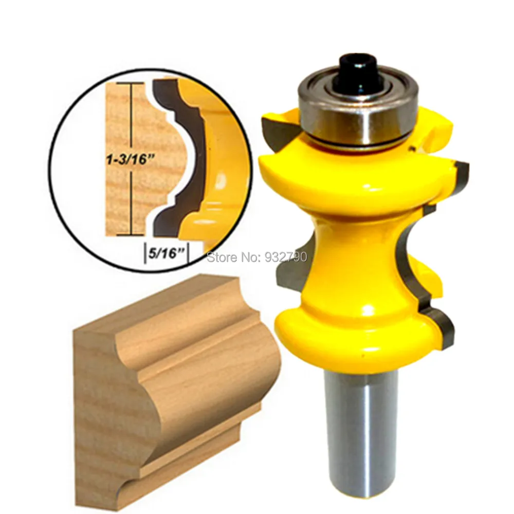 Carpinter-a-carburo-Fresas-1-2-Shank-bullnose-bead-columna-Cara ...