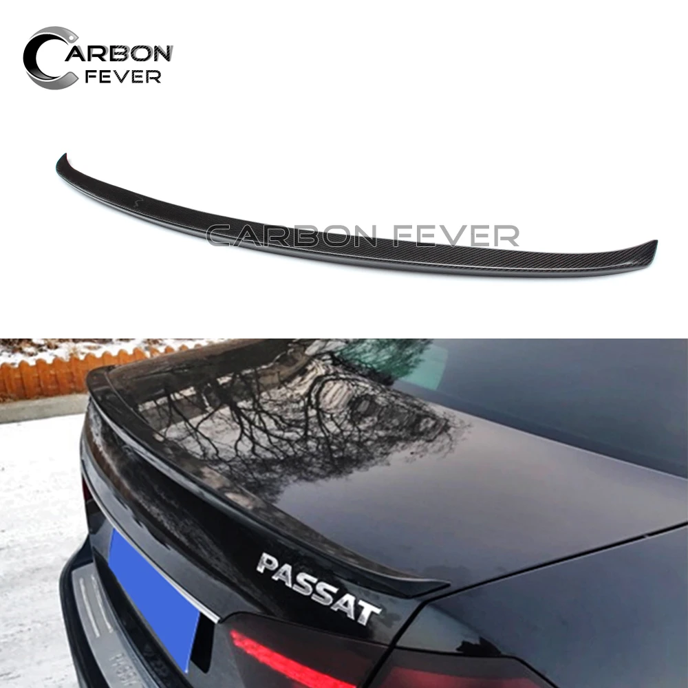 OEM Style Carbon Fiber Rear Trunk Spoiler Wing For Volkswagen Passat ...