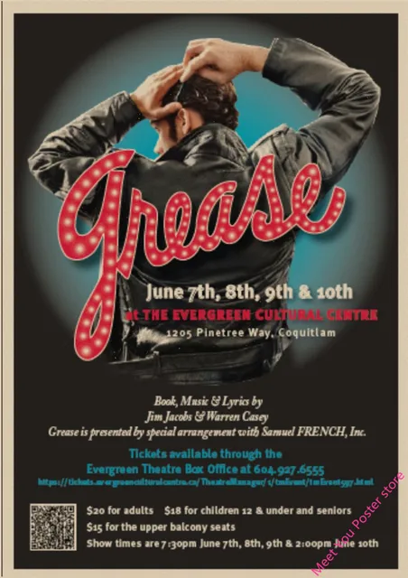Grease Broadway Poster