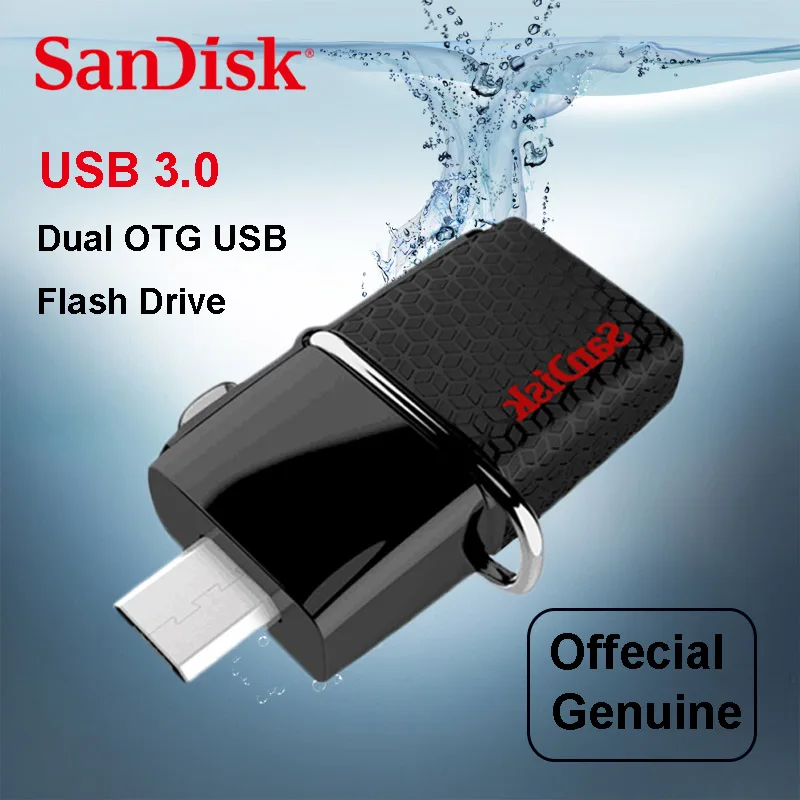 SanDisk Ultra Dual OTG USB Flash Drives 32GB 130M/S Pen Drives 3.0 ...